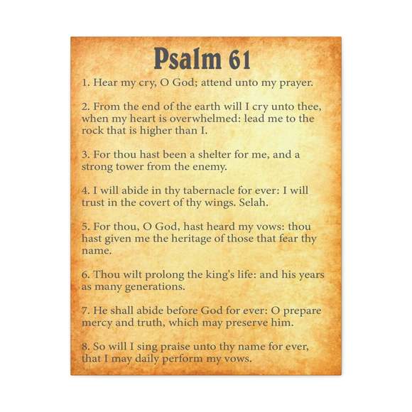 Express Your Love Gifts | Art | Scripture Sign Psalm 6 Chapter Gold Bible Canvas Christian Wall ...